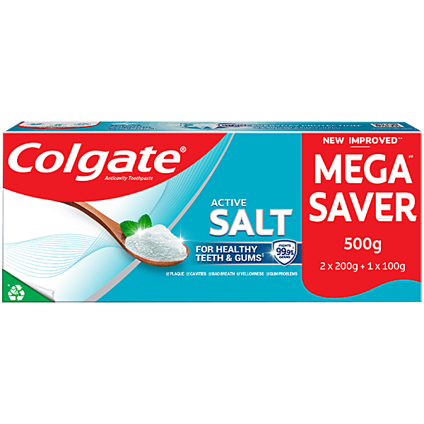 Buy Colgate Active Salt Toothpaste, Germ Fighting Toothpaste for ...