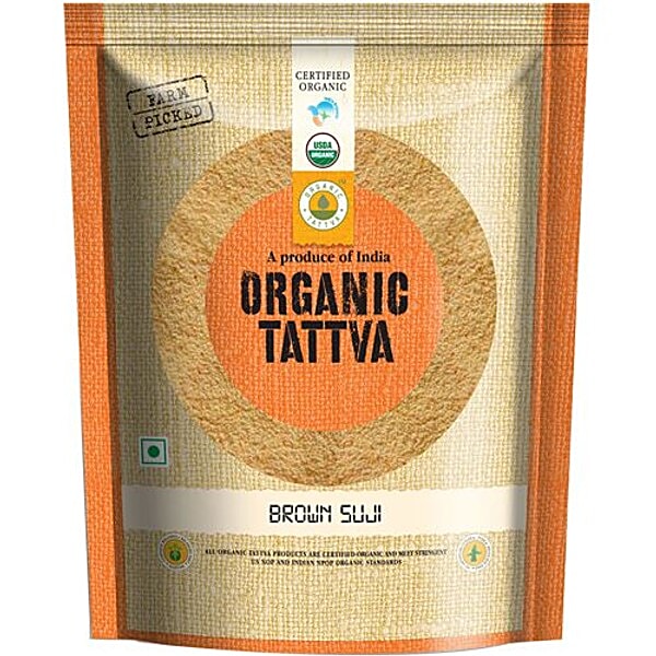 Buy Organic Tattva Organic Brown Suji 500 Gm Plastic Pouch Online At ...