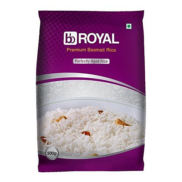 Buy bb Royal Basmati Rice - Premium 500 gm Online at Best Price. of Rs ...