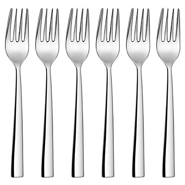 Buy Shri Sam Fork Set Baby Lotus Plain Steel 6 Pcs Online At Best Price ...