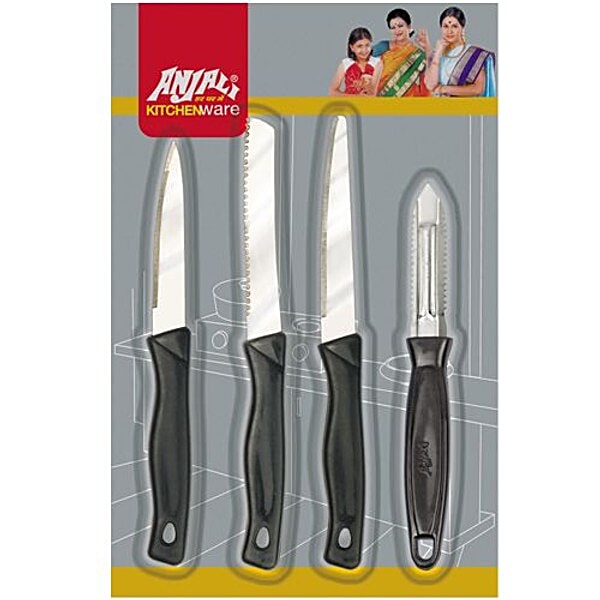 Buy Anjali Peeler And Knife Super 4 Pcs Online At Best Price of Rs 139 ...