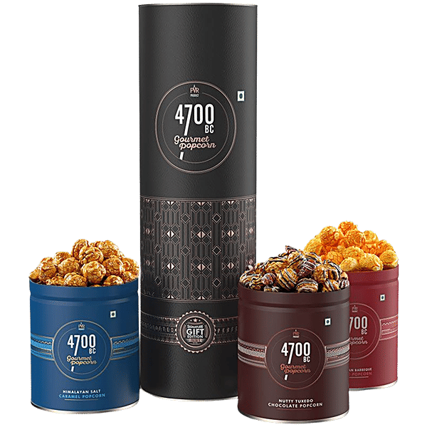 Buy 4700Bc Popcorn Combo Gift Pack 3 Flavours Tin 305 Gm Online At Best ...