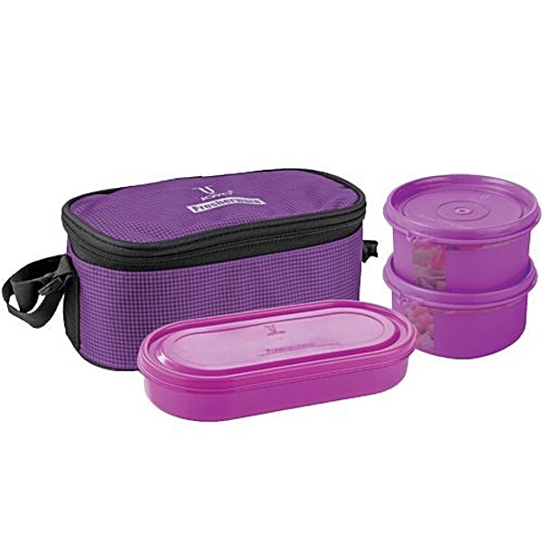 Buy Joyo Fresherware Happy Lunch Box With Bag Assorted 3 Pcs Online At ...