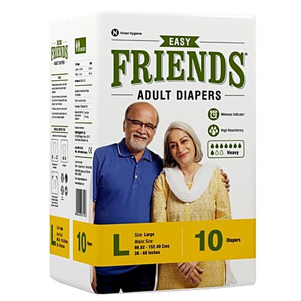 Buy Friends Adult Diapers - Easy, Large 10 Pcs Online at Best Price. of ...