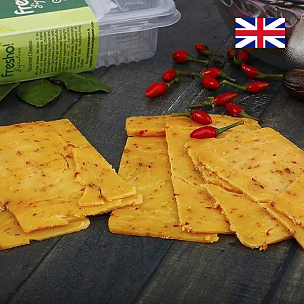 Buy fresho! Signature Cheddar Cheese - Slice, with Chillies Online at ...