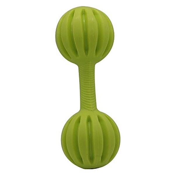 Buy DP Pet Chew/Toy Dumble Shape - Music Rubber Dog, Green Online at ...