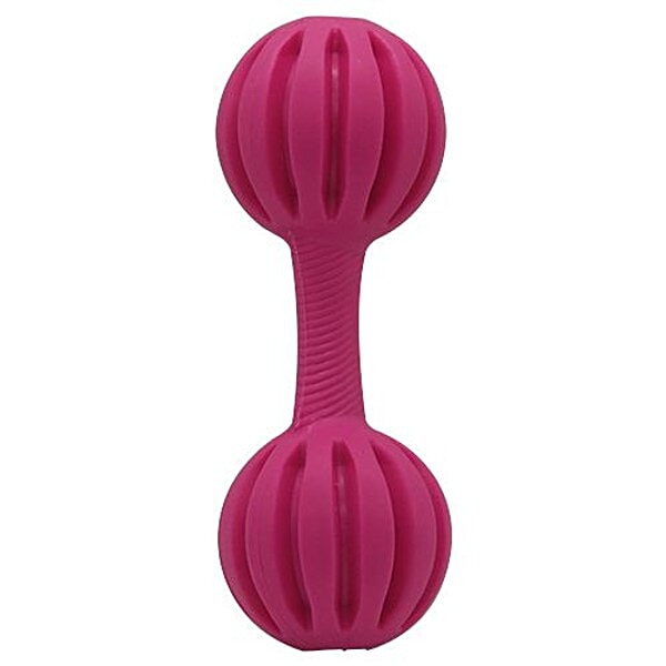 Buy DP Pet Chew/Toy Dumble Shape - Music Rubber Dog, Pink Online at ...