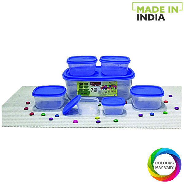 Buy Princeware Container Set - Assorted Colour 7 pcs Online at Best ...