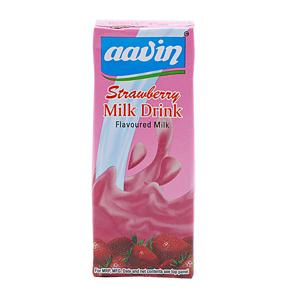 Buy Aavin Milk Drink - Strawberry Flavoured Online at Best Price of Rs ...