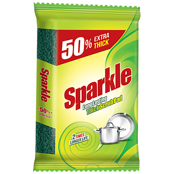 Buy Sparkle Long Lasting Thick Scrub Pad Online at Best Price of Rs 15 ...
