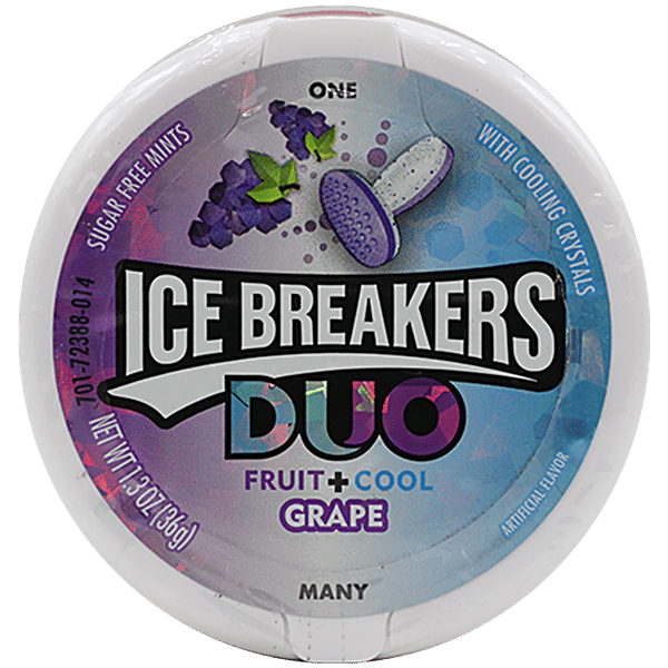 Buy Ice Breakers Sugar Free Mints - Duo, Fruit + Cool, Grape Online at ...