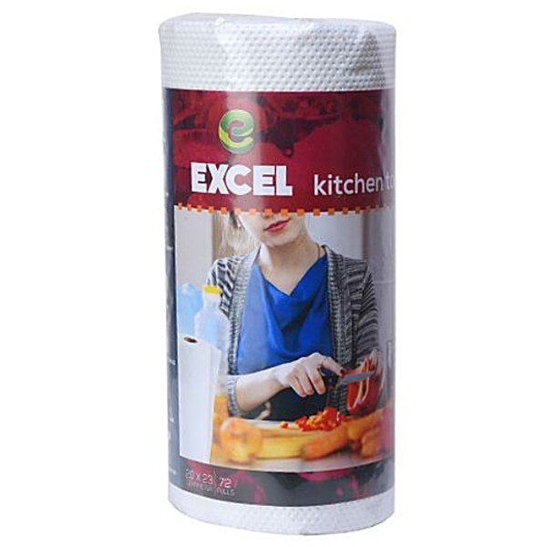 Buy Excel Kitchen Towels Single 2 Ply 72 Pulls Online At Best Price of ...
