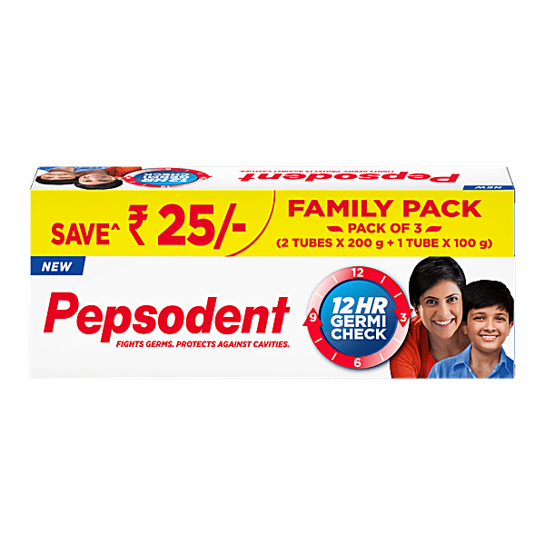 Buy Pepsodent Toothpaste Cavity Protection Germi Check 200 150 Gm ...