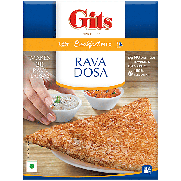 Buy Gits Ready Mix Rava Dosai 500 Gm Online At Best Price of Rs 132.73 ...