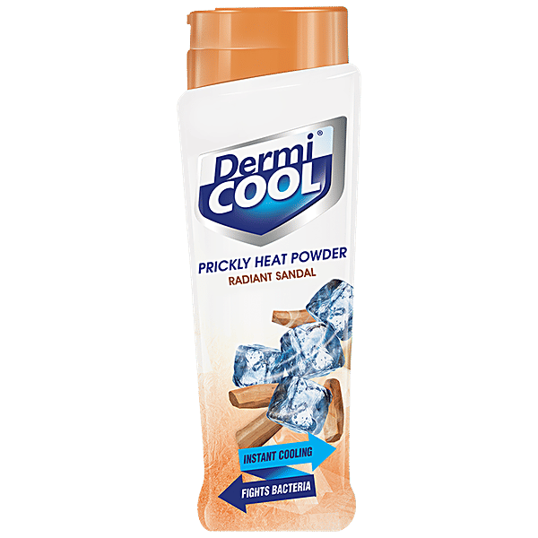 Buy Dermi Cool Prickly Heat Powder Radiant Sandal Online at Best Price ...