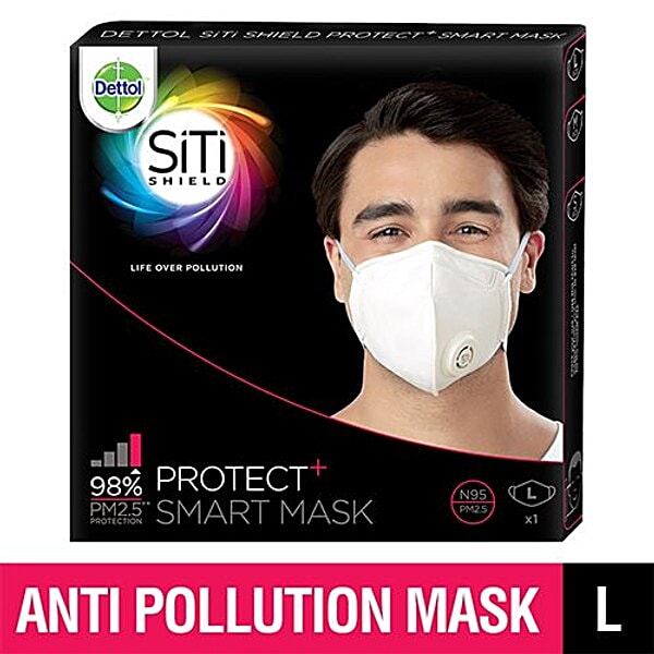Buy Dettol Smart Mask Siti Shield Protect N95 Anti Pollution Unisex ...