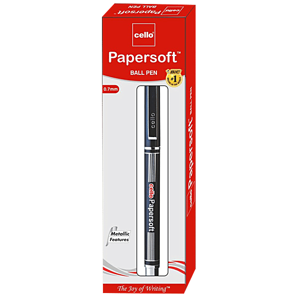 Buy Cello Ball Pen Black Paper Soft 1 Pc Online At Best Price of Rs 20 ...
