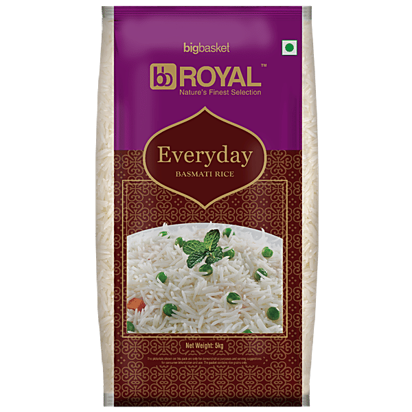 Buy Bb Royal Rice Basmati Everyday 5 Kg Online At Best Price of Rs 356 ...