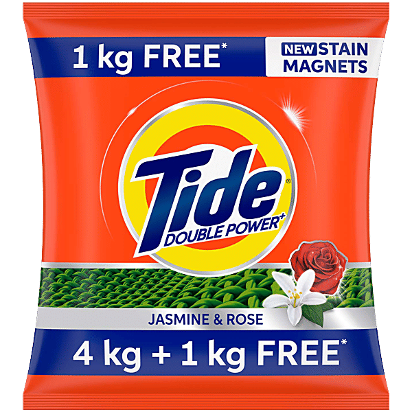 Buy Tide Double Power Detergent Washing Powder - Jasmine & Rose Online at Best Price of Rs 533.4 ...