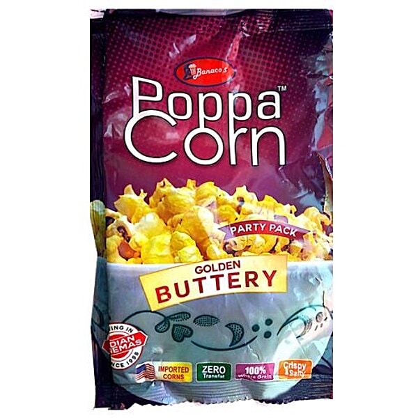 Buy Poppa Corn Ready To Make Popcorn - Golden Buttery Flavour Online at ...