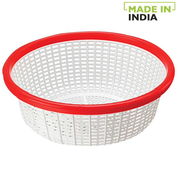 Buy Ratan Plastic Basket Fruit & Vegetable Colander/Basket/Strainer ...
