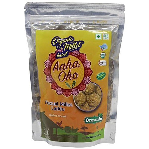 Buy Aaha Oho Organic Snacks - Millet Laddoo Online at Best Price of Rs ...