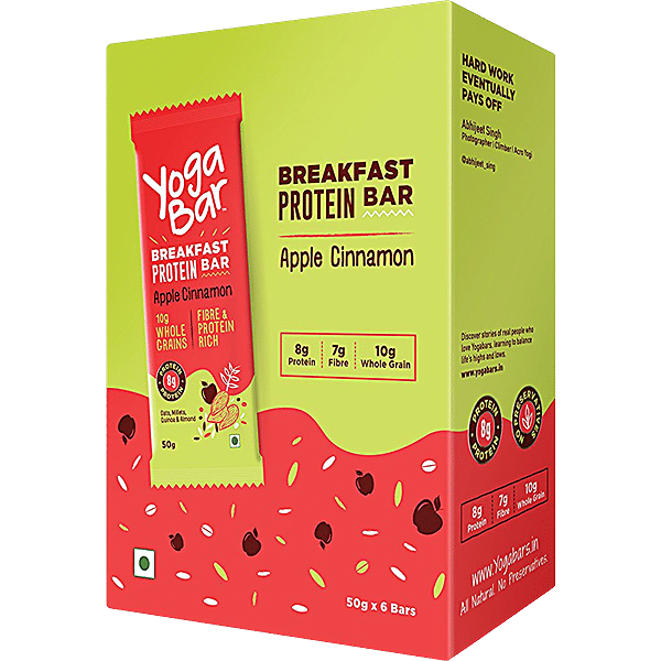 Buy Yoga Bar Breakfast Protein Bars - Apple Cinnamon, Healthy Snack ...