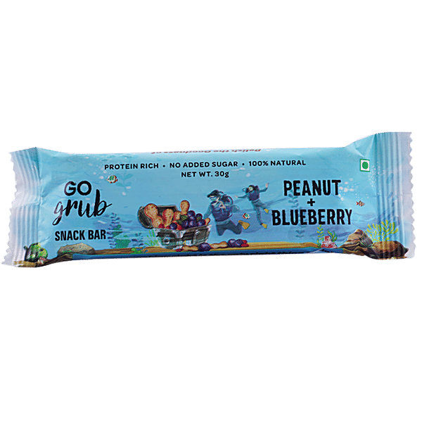 Buy Go Grub Snack Bar - Peanut Blueberry Online at Best Price of Rs 60 ...