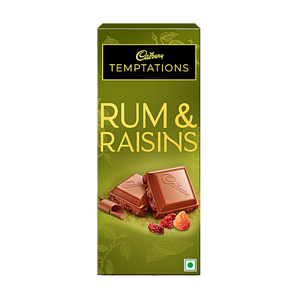 Buy Cadbury Temptations Rum & Raisins Chocolate Bar Online at Best ...