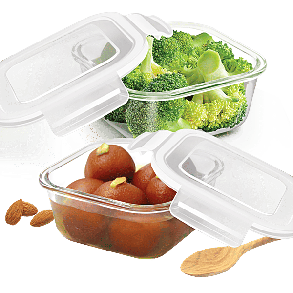 Buy Treo Glass Container Set - Square, Store Fresh Online at Best Price ...