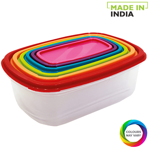 Buy Princeware Storage Plastic Container Set - Transparent, With ...