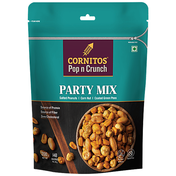 Buy Cornitos Party Mix - Salted Peanuts, Corn Nuts & Coated Green Peas ...
