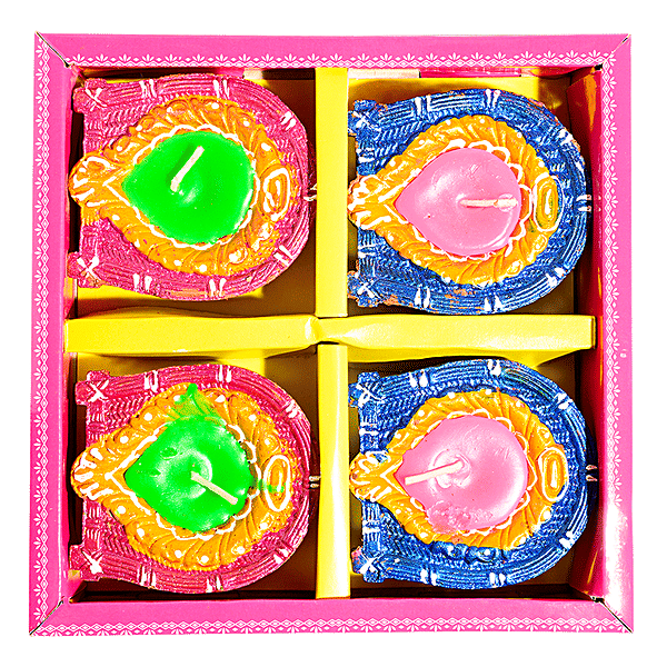 Buy Diyaz Wax Diya - Assorted Colour, ED124F Online at Best Price of Rs ...