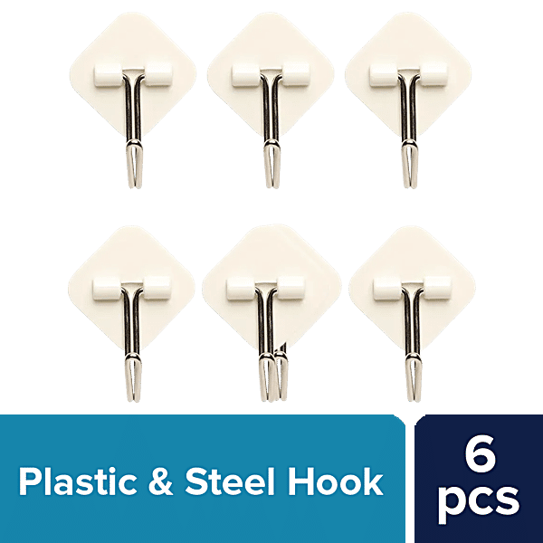 Buy bb home Plastic & Steel Hook - Self Adhesive/Stickable Online at ...