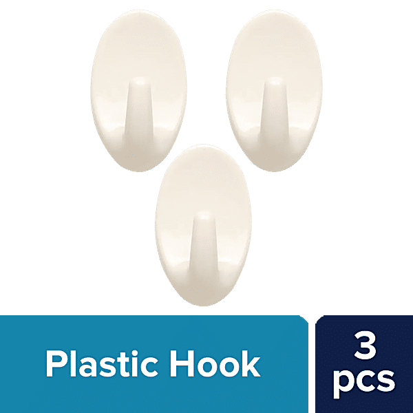 Buy bb home Plastic Hook - Self Adhesive/Stickable, Oval Shape Online ...
