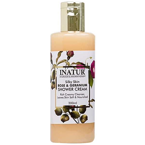 Buy Inatur Silky Skin Rose & Geranium Shower Cream Online at Best Price ...