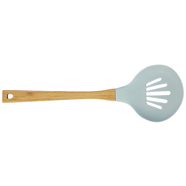 Buy Casasunco Skimmer/Deep Fry Spoon - Nylon Wooden, Blue / Grey Online ...
