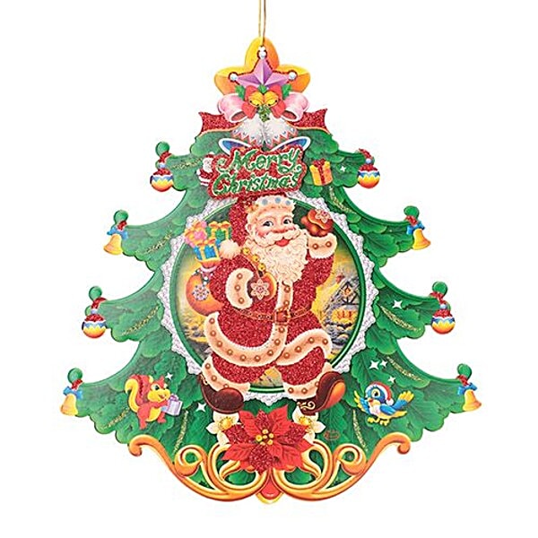 Buy DP Christmas-Xmas Hangable Decorative Tree With Bells - Multicolour ...