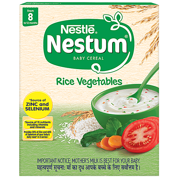 Buy Nestle Nestum Baby Cereal - Rice Vegetables,From 8 to 12 Months ...
