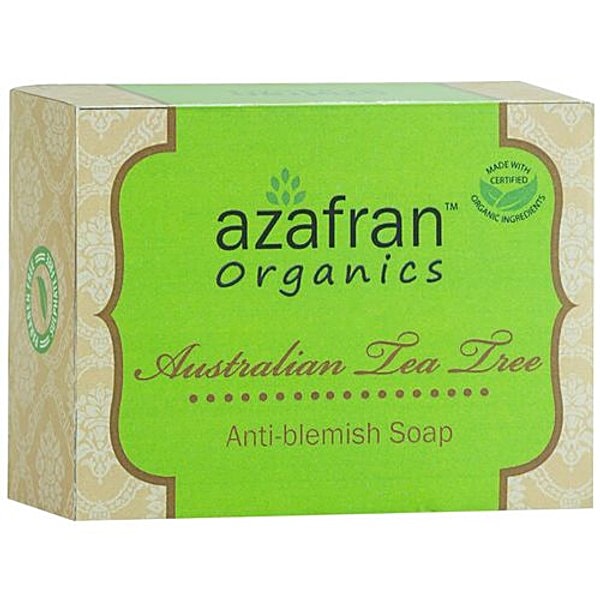 Buy Azafran Organics Australian Tea Tree Anti-Blemish Soap Online at ...