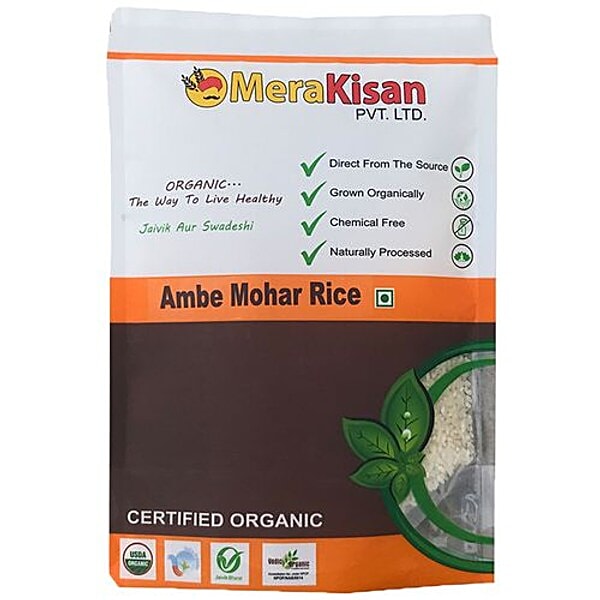 Buy MeraKisan Organic Ambemohar Rice Online at Best Price of Rs 100 ...