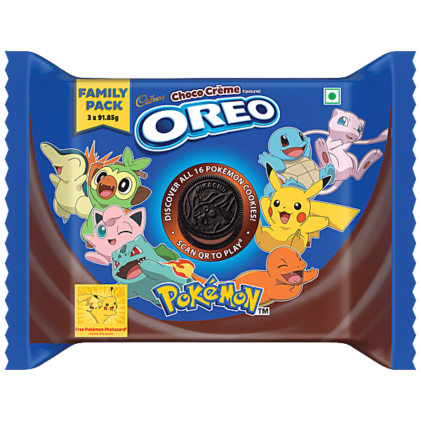 Buy Cadbury Oreo Chocolate Flavour Creme Sandwich Biscuit Online at ...