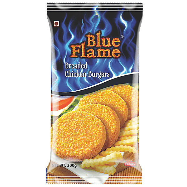 Buy Blue Flame Breaded Chicken Burgers Online at Best Price of Rs 160 ...