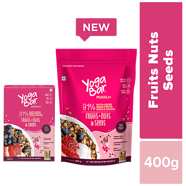 Buy Yoga Bar Muesli - Fruits, Nuts & Seeds, Healthy, Rich In Protein ...