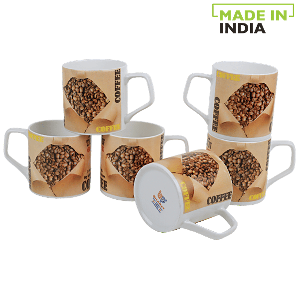 Buy BP Bharat Chai/Tea/Coffee Bonechina Coffee Bean Carpet Series Mug ...