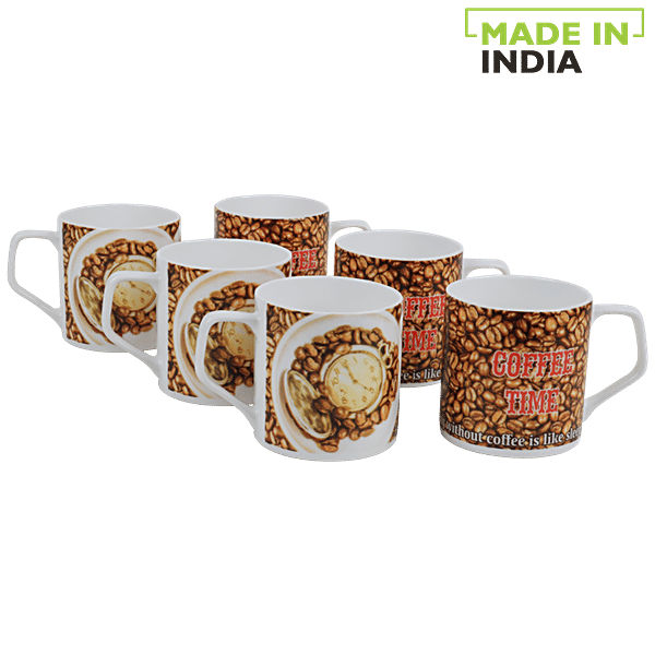 Buy BP Bharat Chai/Tea/Coffee Bonechina Coffee Time Carpet Series Mug ...