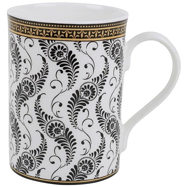 Buy BP Bharat Chai/Milk/Coffee Bonechina Black And White Mug Online at ...