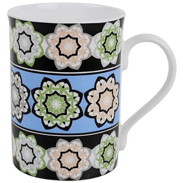Buy BP Bharat Chai/Milk/Coffee Bonechina Black With Blue Base Mug ...