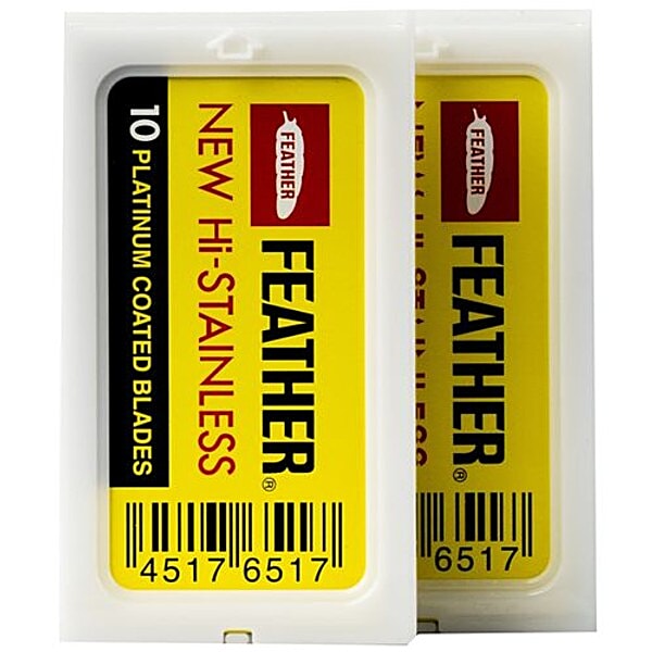 Buy Bombay Shaving Company Feather Razor Blades - Platinum Coated ...