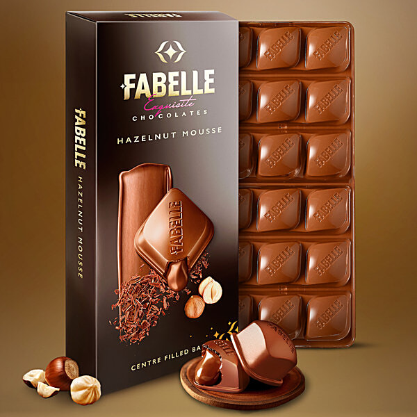 Buy Fabelle Exquisite Chocolates - Hazelnut Mousse Centre Filled Bar ...